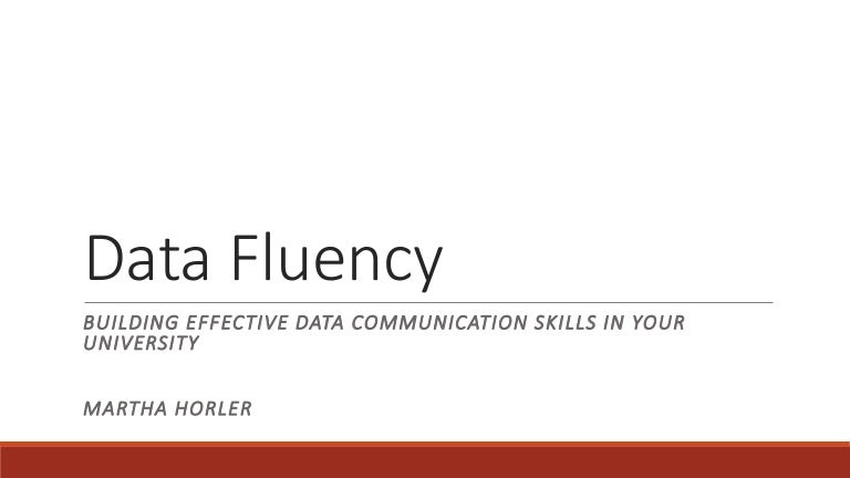 Data fluency