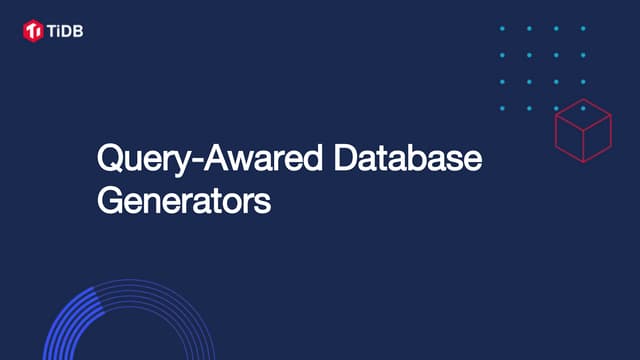 Paper Reading Qagen Generating Query Aware Test Databases Ppt 7128
