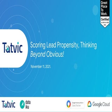 Dataiku tatvic webinar presentation | PPT