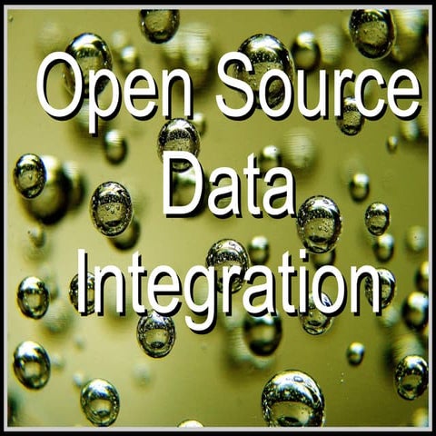 Open Source Data Integration | PPT