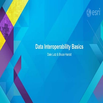 Data Interoperability Basics - Esri UC 2015 | PPTX