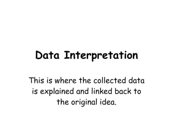 Analysis and interpretation of data | PPTX | Physics | Science