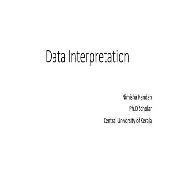 Data interpretation | PPTX | Science