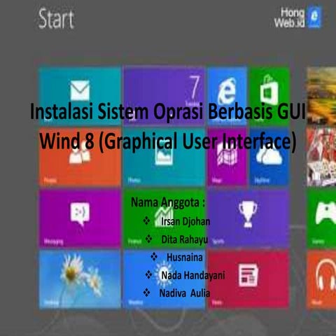 Data irsan instalasi sistem oprasi berbasis gui wind 8 | PPT