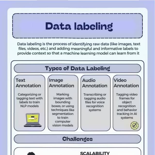 The Infographic about Data Labeling: Types, Challenges, Tools | PDF
