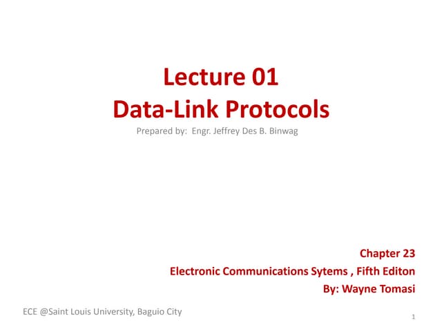 Data Link Control Protocol1 Pptx Computer Networking Computing