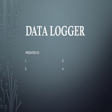 Data Logger Project Using Rtc Module And Arduino Uno Ppt