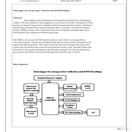 Dataloggerforenergymeterwithtimeand kwh readings | PDF