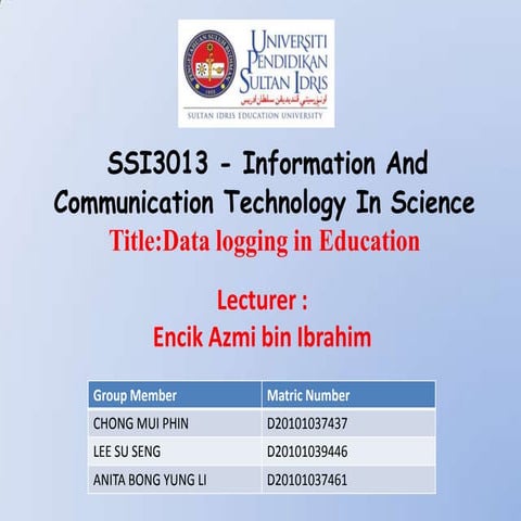 Data logging presentation | PPT