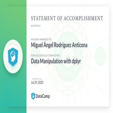 Data manipulation with dplyr | PDF