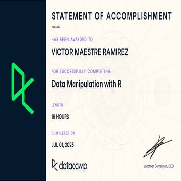 Data Manipulation with R | PDF