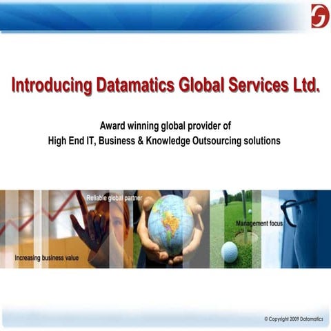 Datamatics Corporate Cm Overview | PPTX | Desktop Publishing | Computer Software and Applications