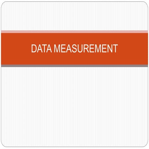 DATA MEASUREMENT, 2021.ppt community health nursing 2 | PPT