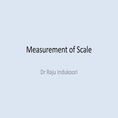 Data measurement of scale | PPT