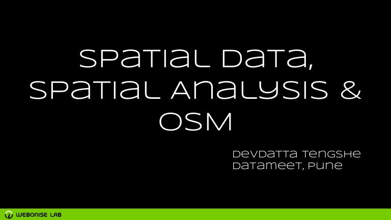 Intro To Spatial Data