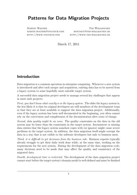 Migration Strategy and Best practices . | PDF