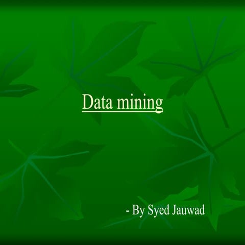 Data mining / data extraction 2024 | PPT