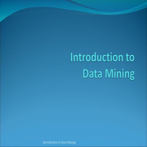 Data Mining.ppt introduction to it . What is it . | PPT