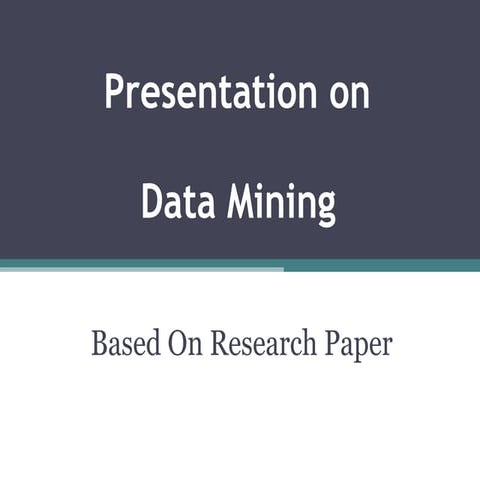 DATA MINING | PPT