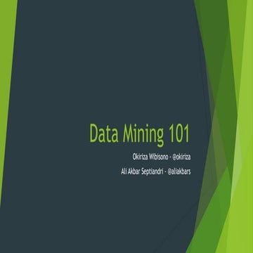 Data Mining 101 | PPTX | Databases | Computer Software and Applications