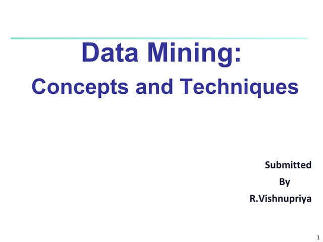 Data Mining Concepts And Techniquesppt