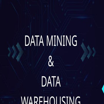 data mining & data warehousing data warehousing | PPT