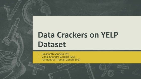 Yelp Dataset Challenge 2015 | PPT