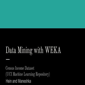 Data Mining With Weka Ppt