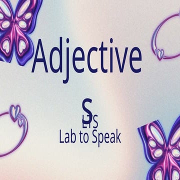 power point about adjectives for students | PPTX