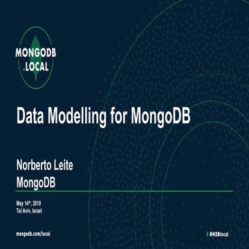 Data Modeling For Mongodb Ppt 6634
