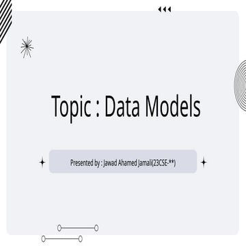 Data Models PPT DBMS.pptx Engr Jawad Jamali | PPTX