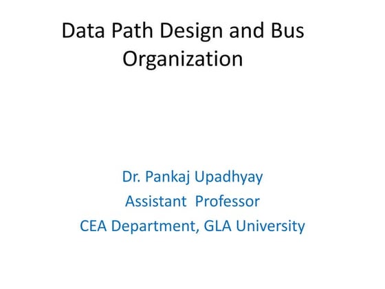 Bus system | PPTX | Computing | Technology & Computing