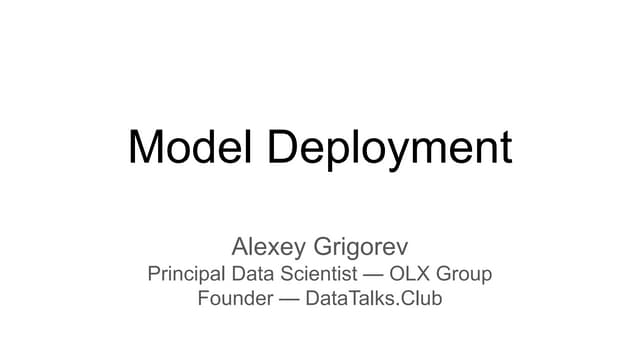 Deploying deep learning models with Kubernetes and Kubeflow | PPT Deploying deep learning models with Kubernetes and Kubeflow | PPT