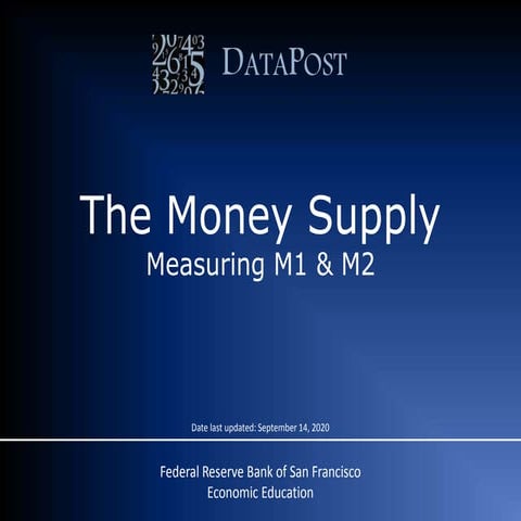 The Money Supply: Measuring M1 & M2 | PPTX