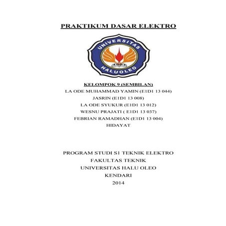 praktikum dasar elektro | PDF