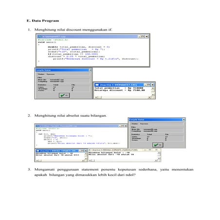 Data praktikum bahasa c | DOC