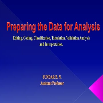 Steps in Preparing Data for Analysis | PPTX