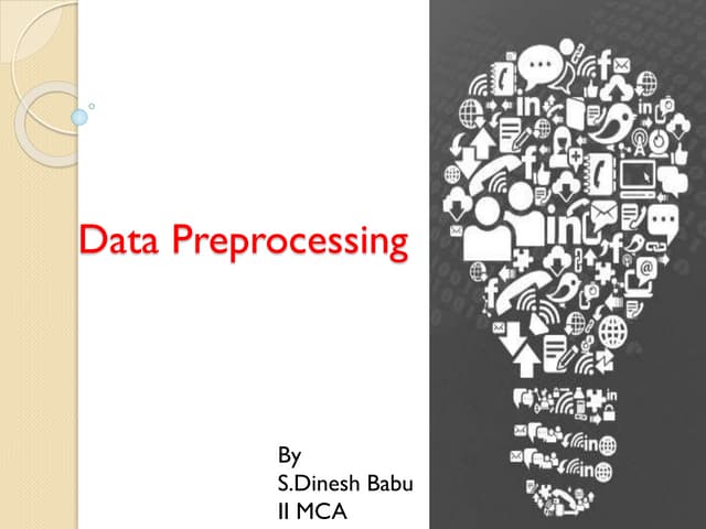 Data preprocessing | PPT