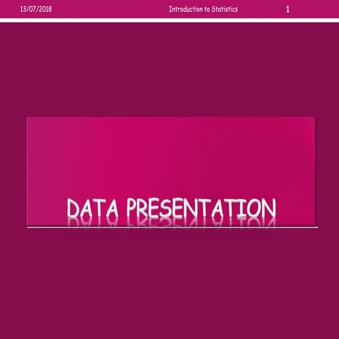 Data presentation | PPTX