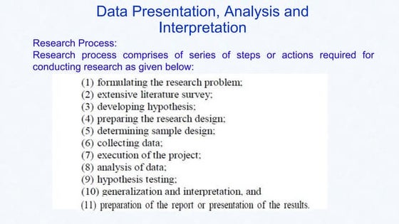 Research Methodology-Data Processing | PPT