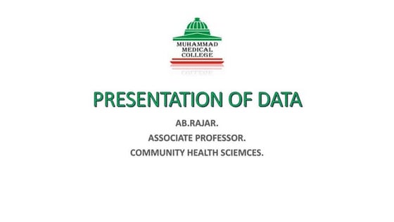 Tabular And Graphical Representation Of Data Pptx Technology And Computing
