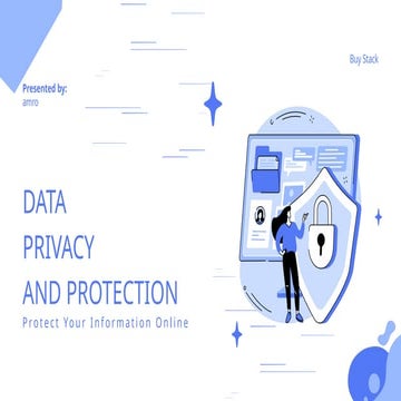 Data Privacy and Protection Simple Presentation | PPTX