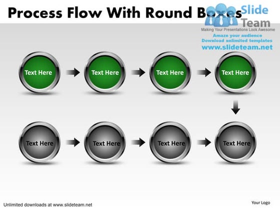 How to make 7 stage process flow discs power point slides and ppt ...