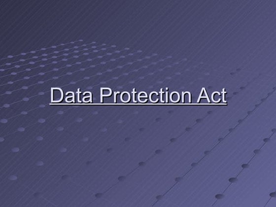 Data protection ppt | PPTX | Phone Services | Home Utilities