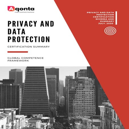 Data Protection certification summary _Aqonta | PDF