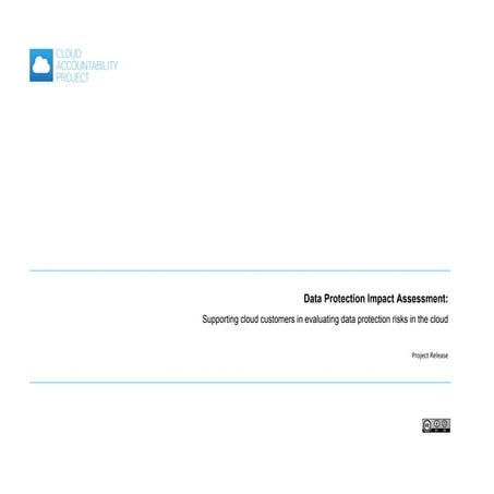 Data Protection Impact Assessment for Cloud Users | PDF