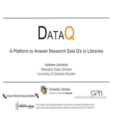 DataQ: A Platform to Answer Research Data Q's in Libraries | PDF
