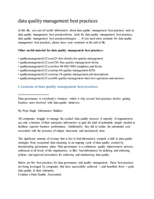Introduction to DCAM, the Data Management Capability Assessment Model | PPTX | Business ...