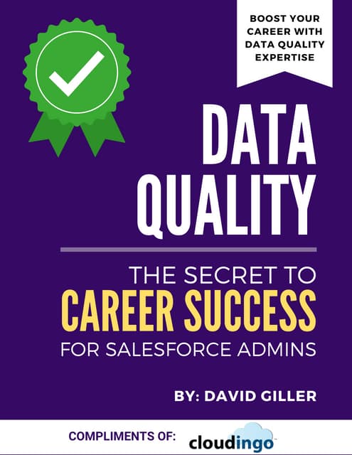 Data Quality Mastery Elevate Your Salesforce Admin Career Pdf