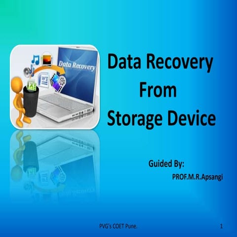 Data recovery from storage device | PPTX